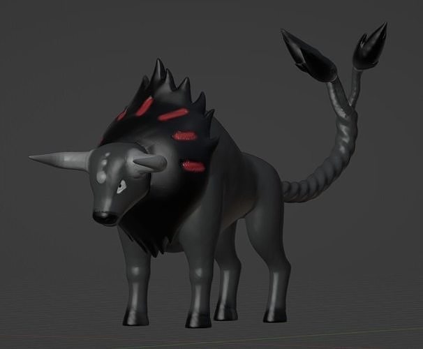 Tauros Paldean Form Blaze Breed 3D model 3D printable | CGTrader