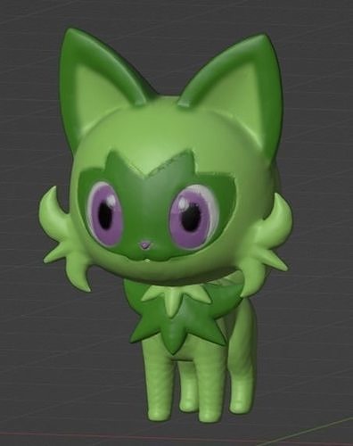 Sprigatito free 3D model 3D printable | CGTrader