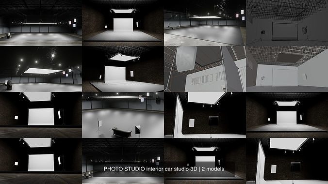 PHOTO STUDIO interior car studio 3D 3D Model Collection | CGTrader
