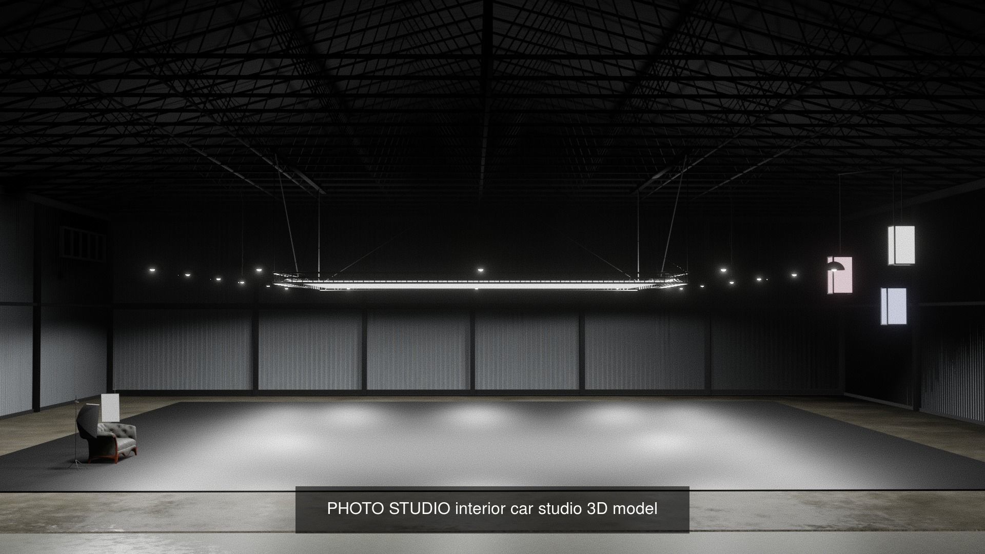 PHOTO STUDIO interior car studio 3D 3D Model Collection | CGTrader