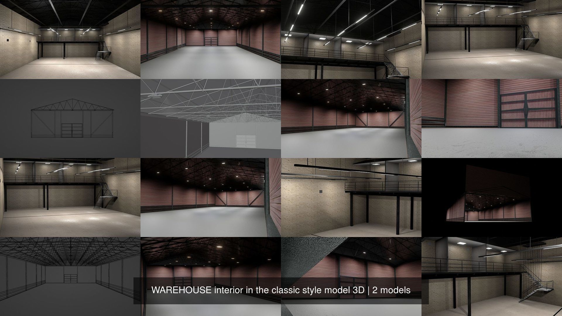 WAREHOUSE interior in the classic style model 3D 3D Model Collection | CGTrader