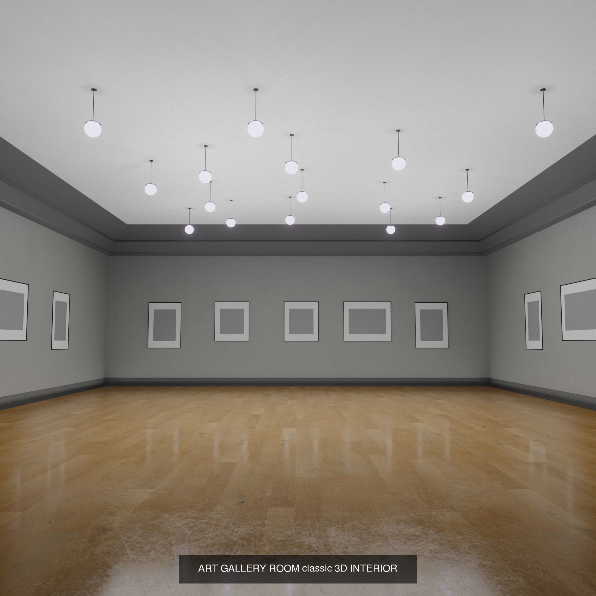 ART GALLERY ROOM classic 3D Model Collection | CGTrader