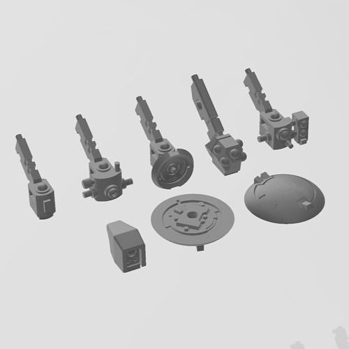 SPACE COMMUNIST SUPPORT SYSTEM BUNDLE 3D model 3D printable | CGTrader