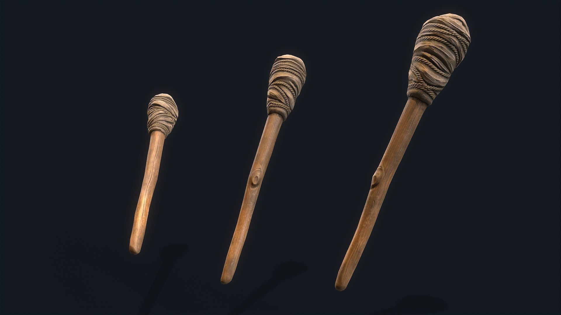 3D model Torch Wood VR / AR / low-poly | CGTrader