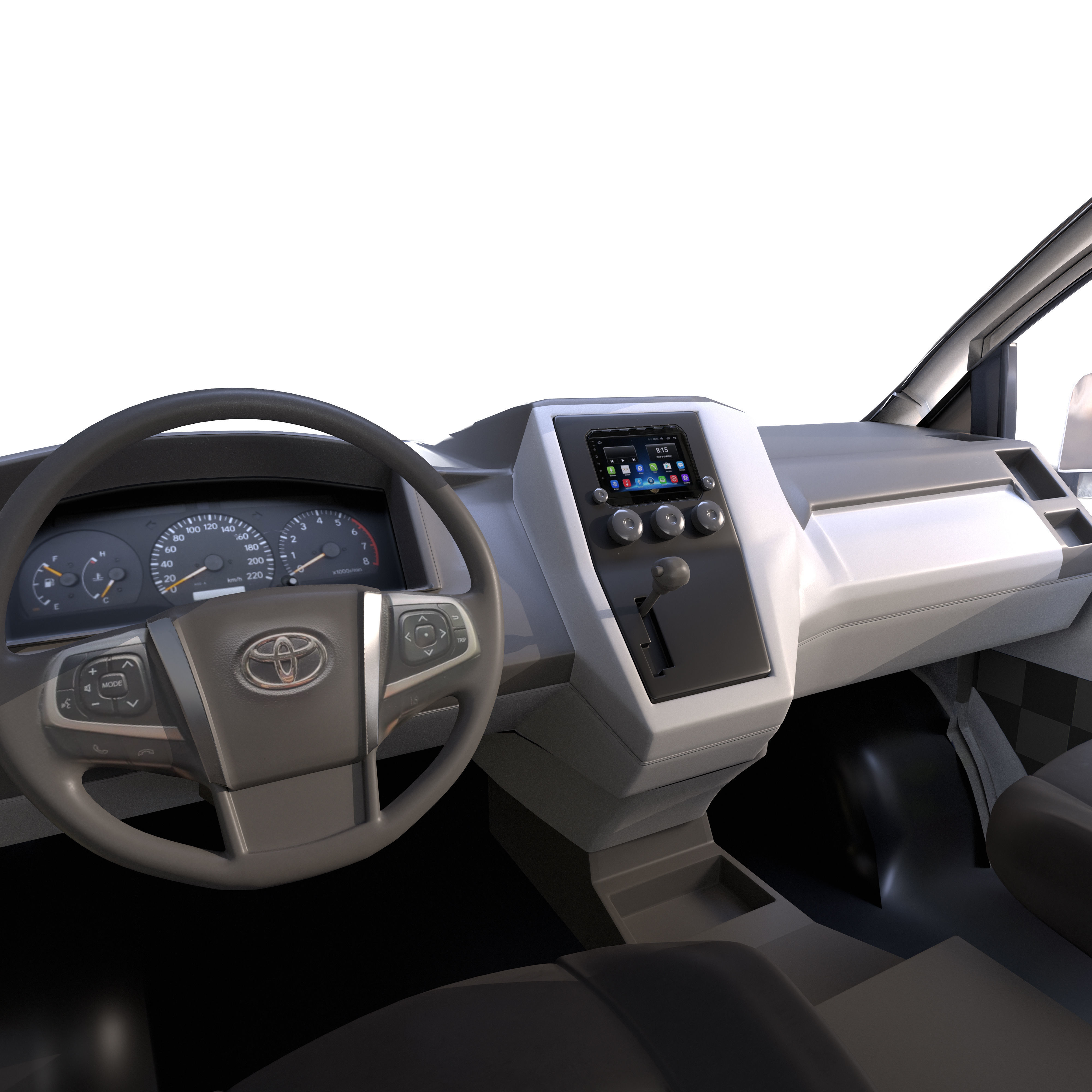 toyota hiace van - Ambulance - taxi - Post - police 3D model | CGTrader