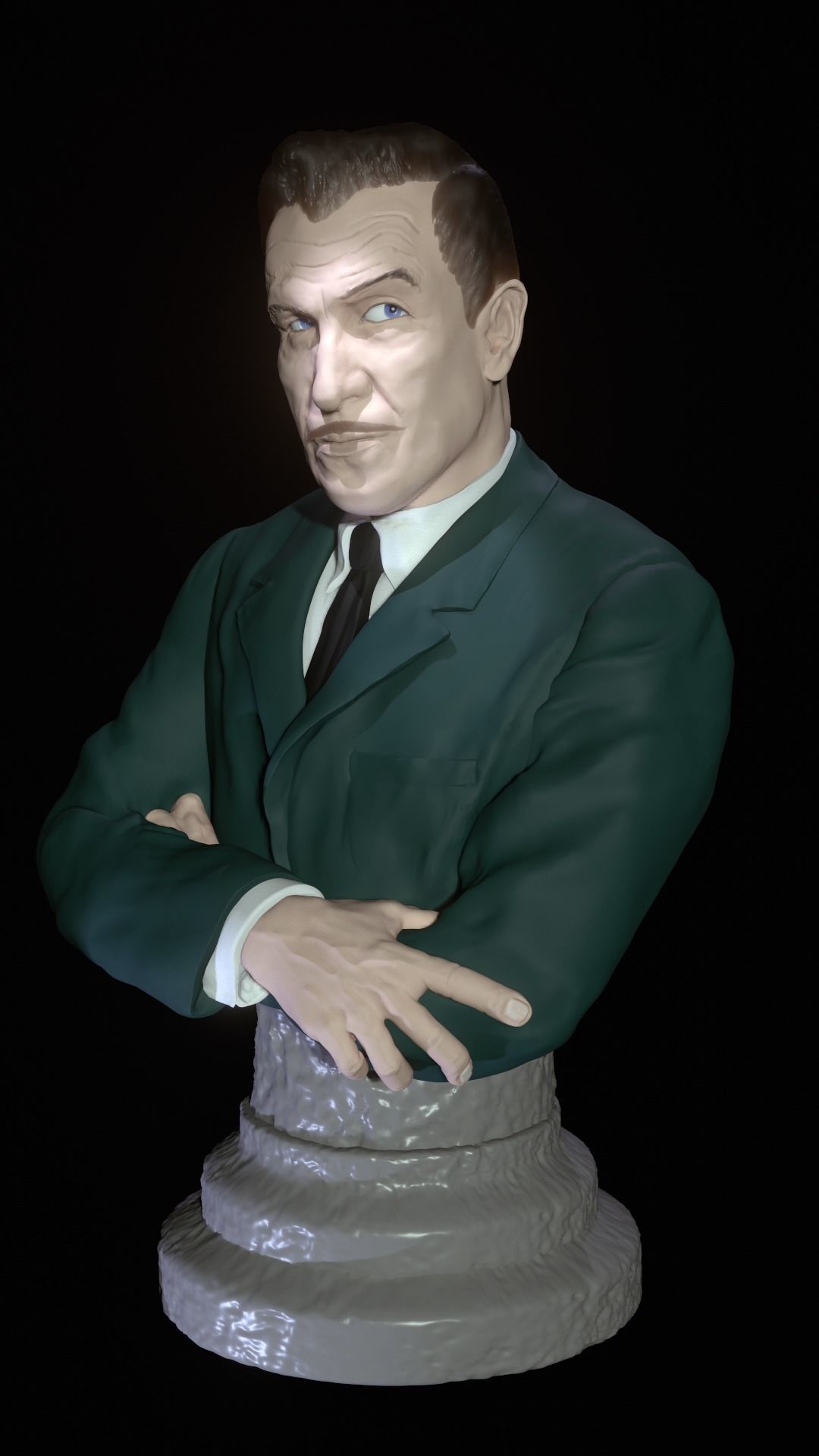 Vincent Price bust 3D model 3D printable | CGTrader