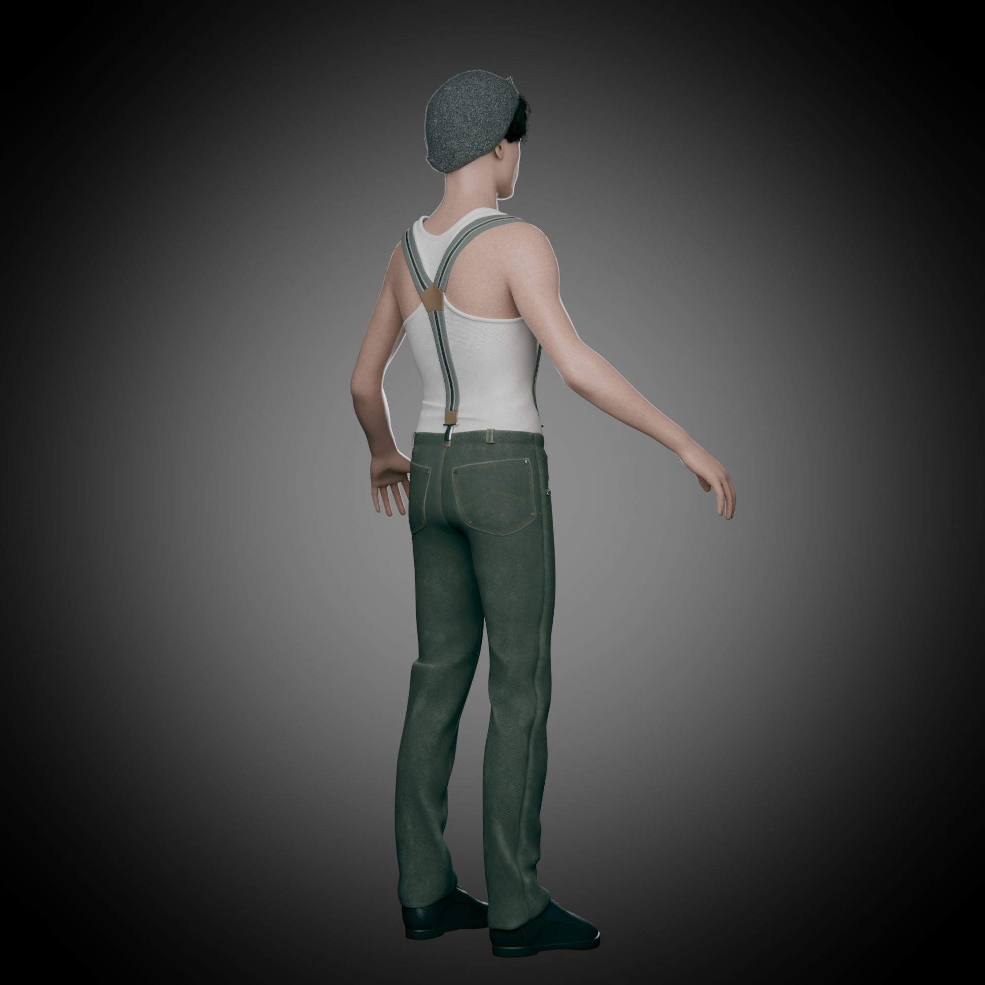 3D model Game Ready Low Poly Rigged Character Jughead VR / AR / low ...