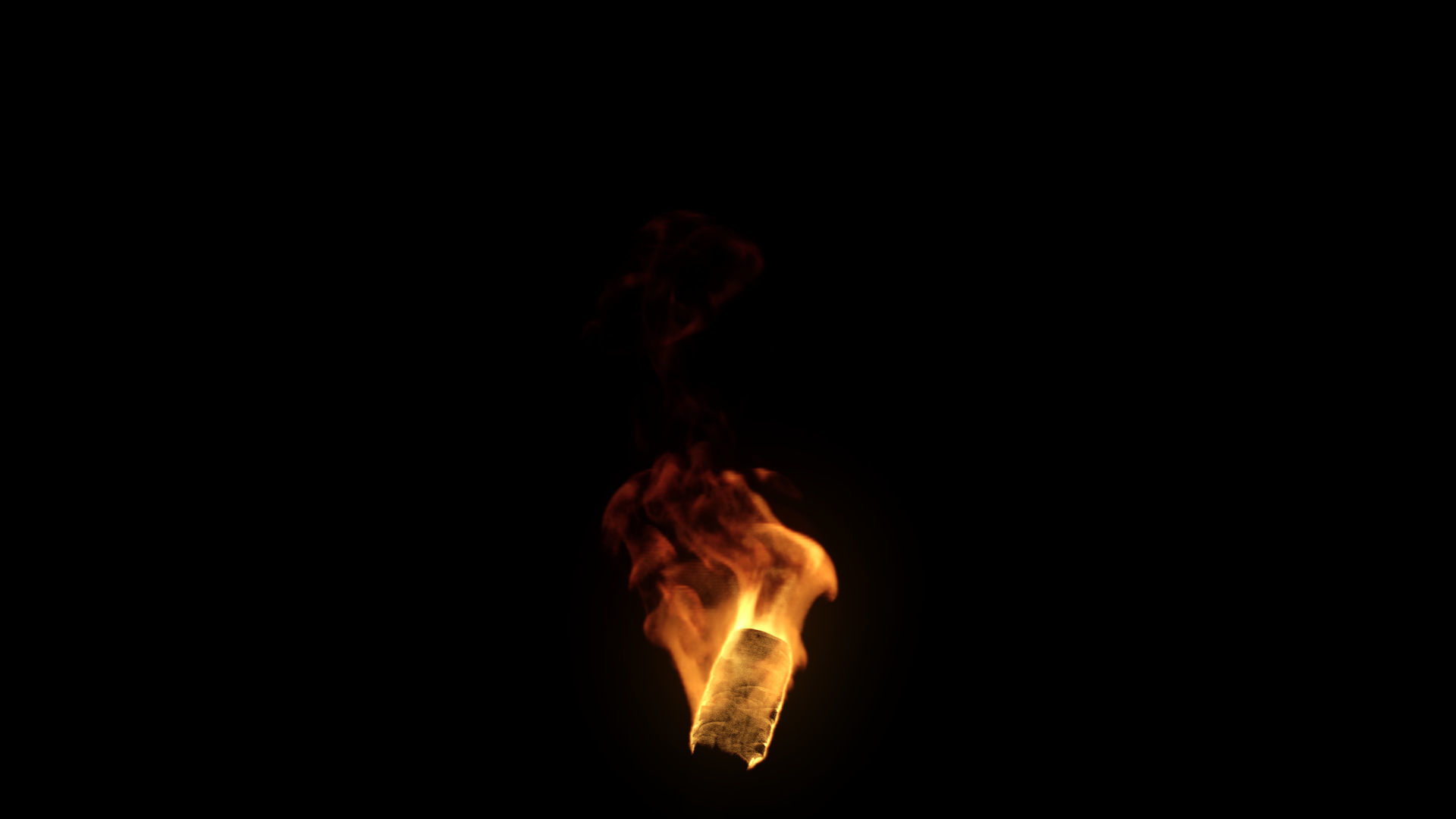 Fire Torch VDB 10s looping sequence 3D model animated | CGTrader
