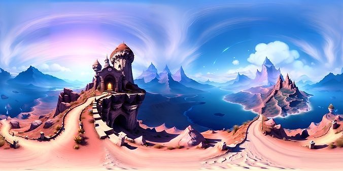 Skybox The FantasyCastle free 3D model | CGTrader