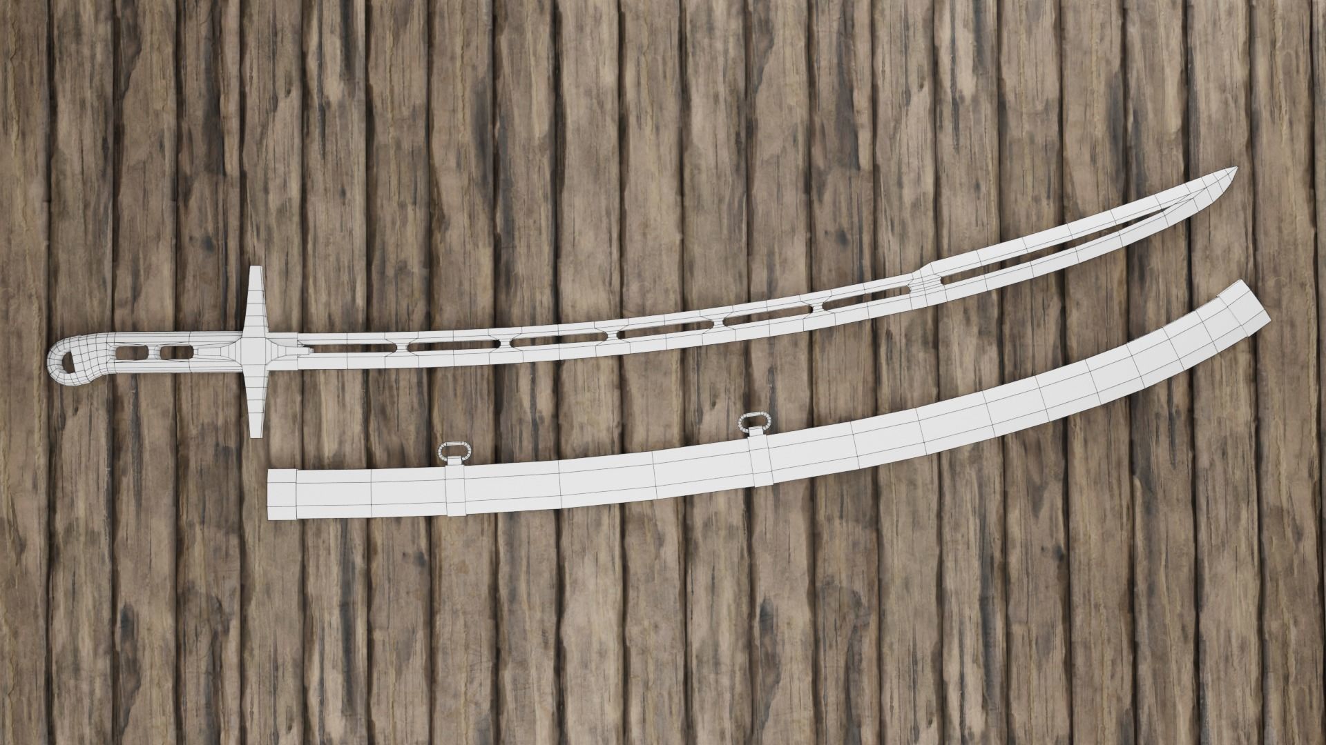 3D model Saber sci fi VR / AR / low-poly | CGTrader