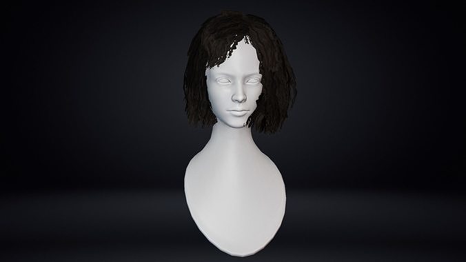 3D model Female Hair VR / AR / low-poly | CGTrader