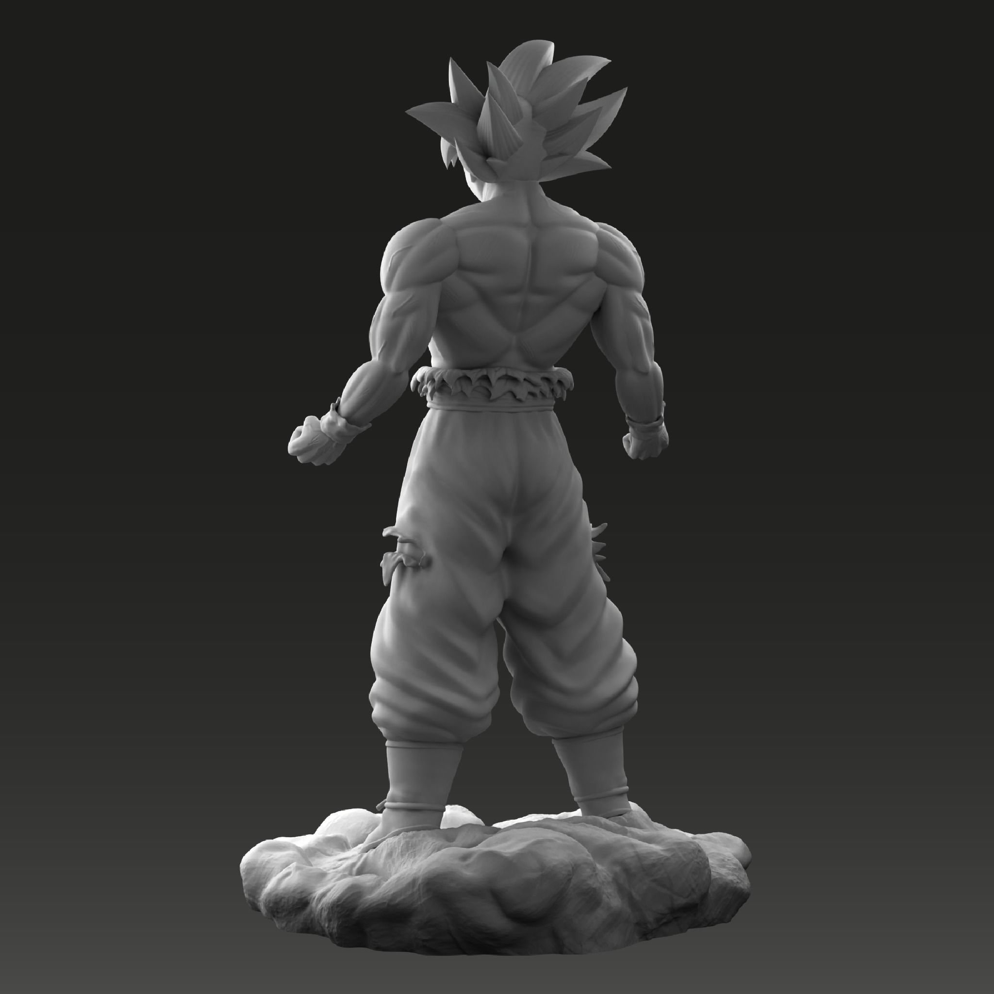 Goku Ultra Instinct 3D model 3D printable | CGTrader