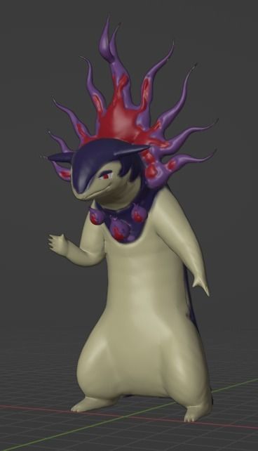 Typhlosion Hisuian Form 3D model 3D printable | CGTrader
