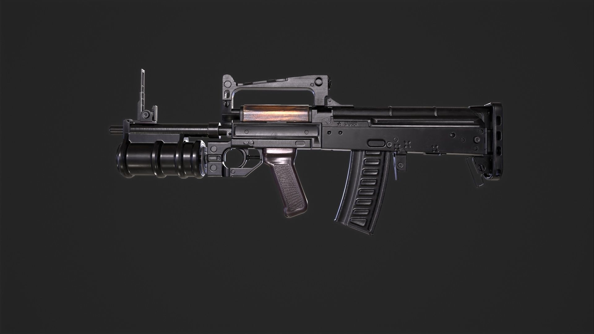 3D model OTs-14 Groza VR / AR / low-poly | CGTrader