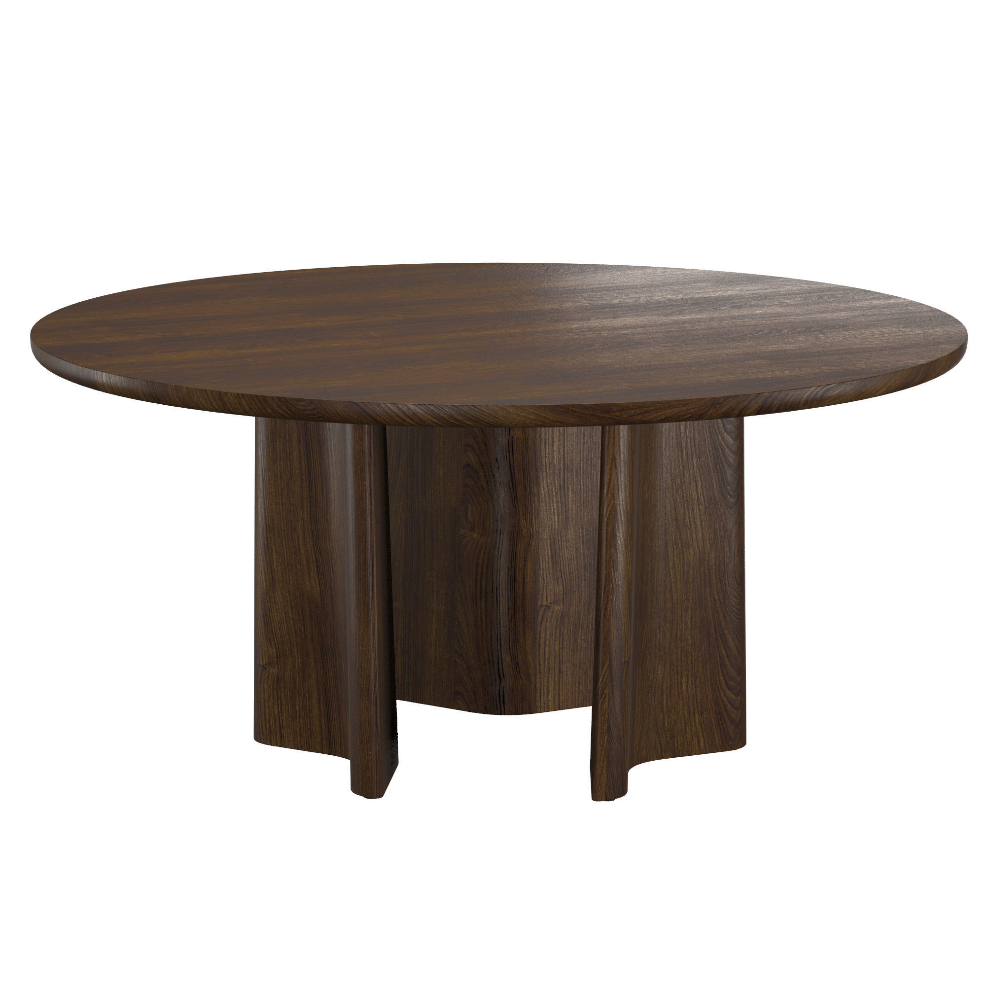 Issho Round Dining Table Open Base 3D model | CGTrader