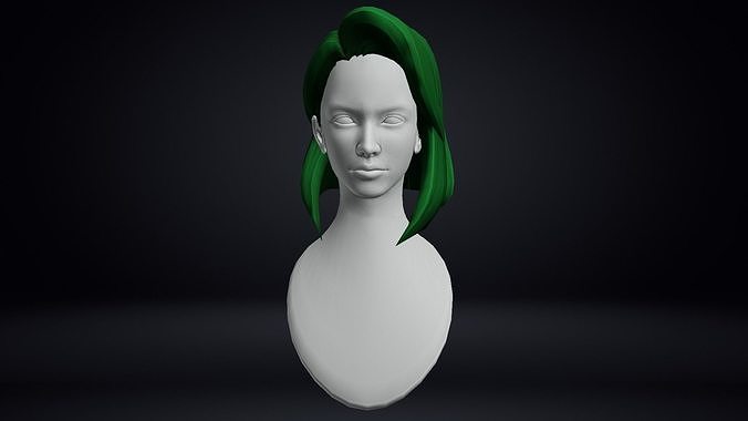 3D model Female Hair VR / AR / low-poly | CGTrader