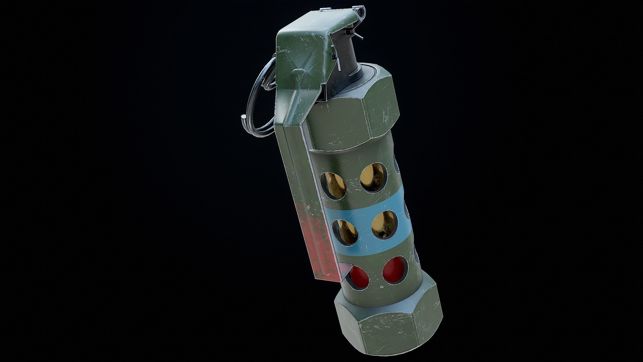 3D model Gameready Flashbang Grenade PBR VR / AR / low-poly | CGTrader