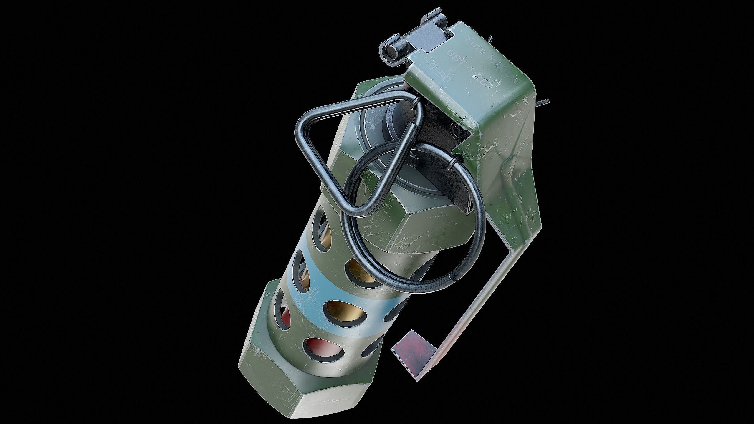 3D model Gameready Flashbang Grenade PBR VR / AR / low-poly | CGTrader