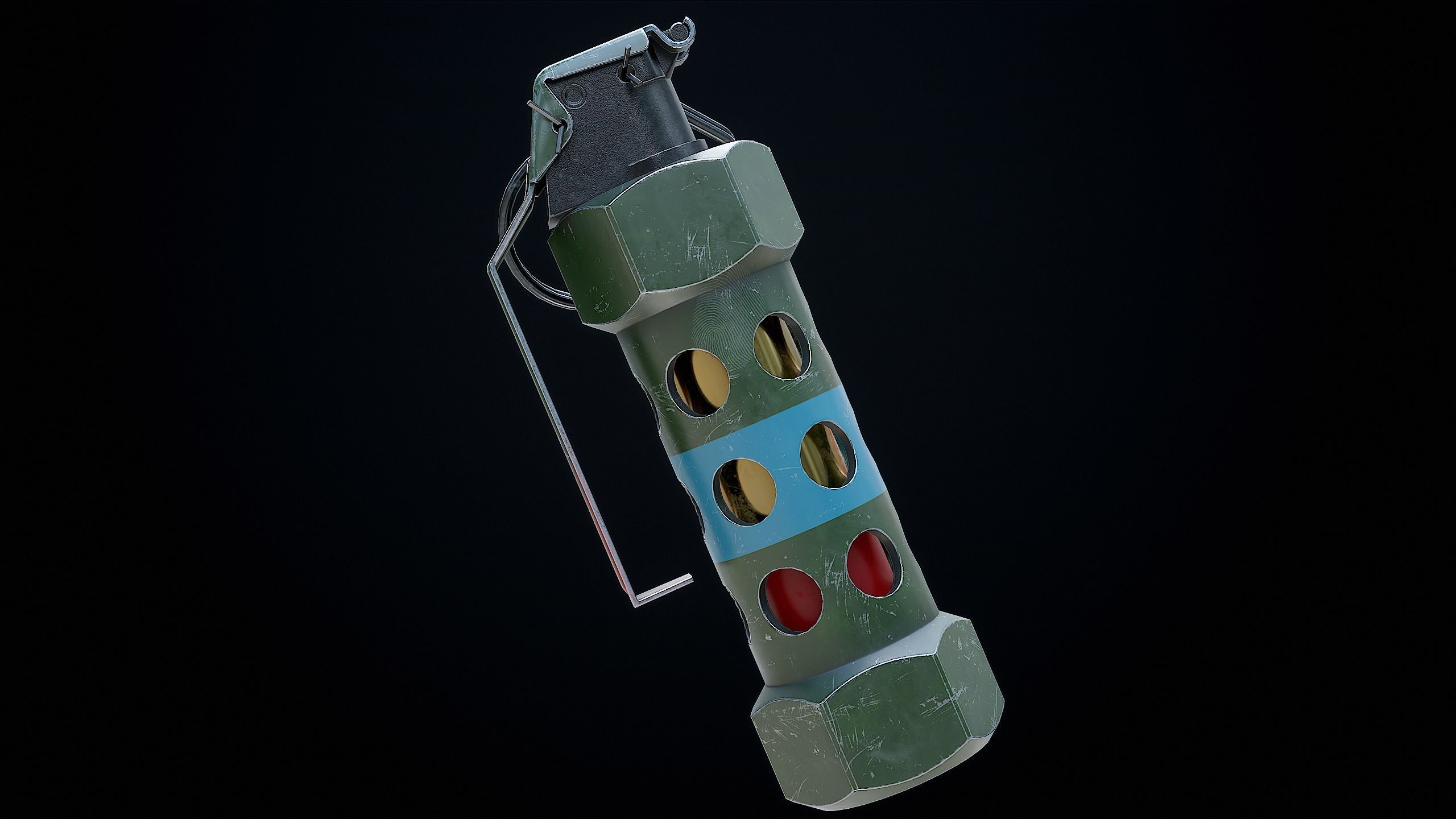 3D model Gameready Flashbang Grenade PBR VR / AR / low-poly | CGTrader