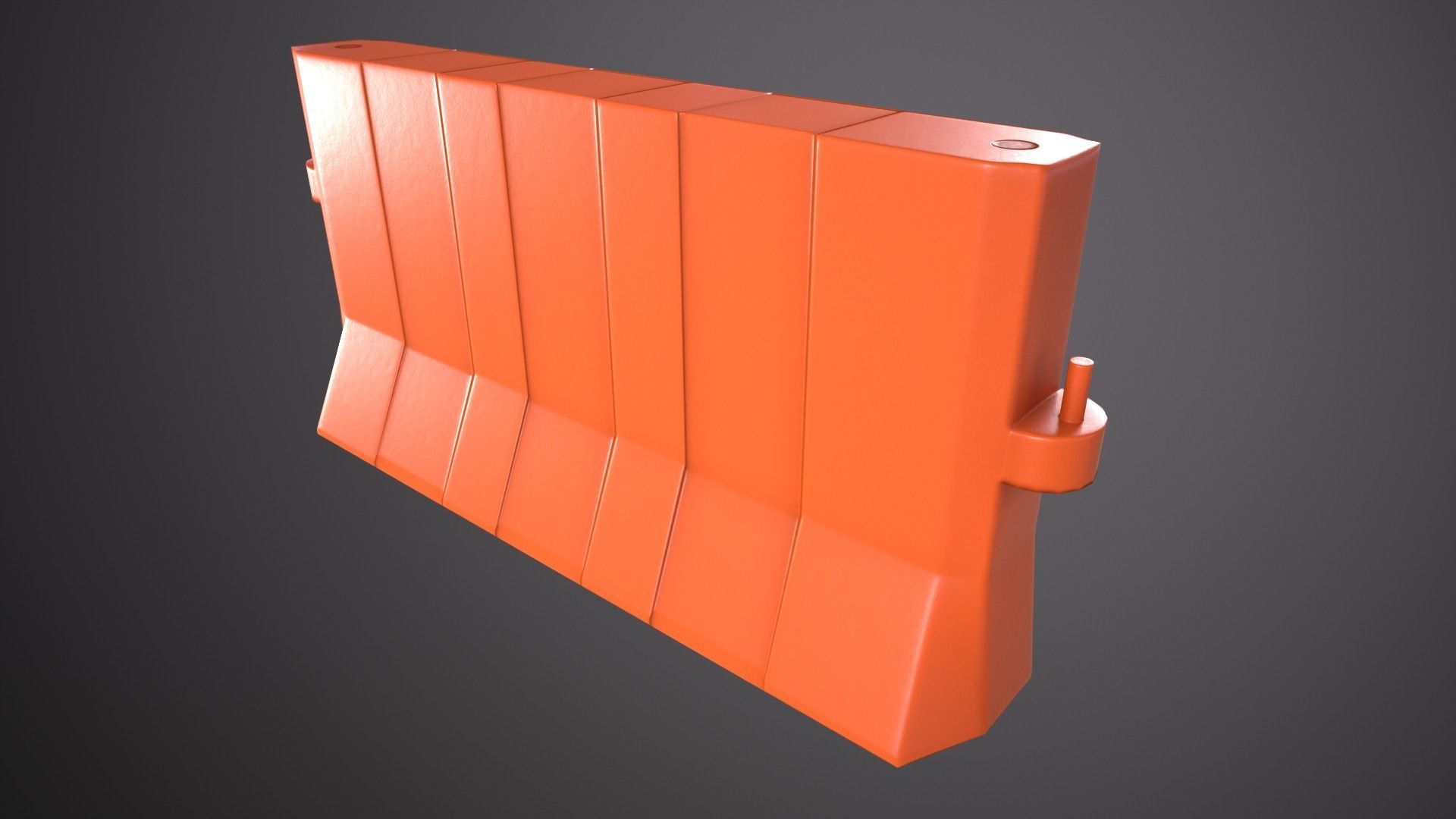 3D model Plastic road barrier VR / AR / low-poly | CGTrader