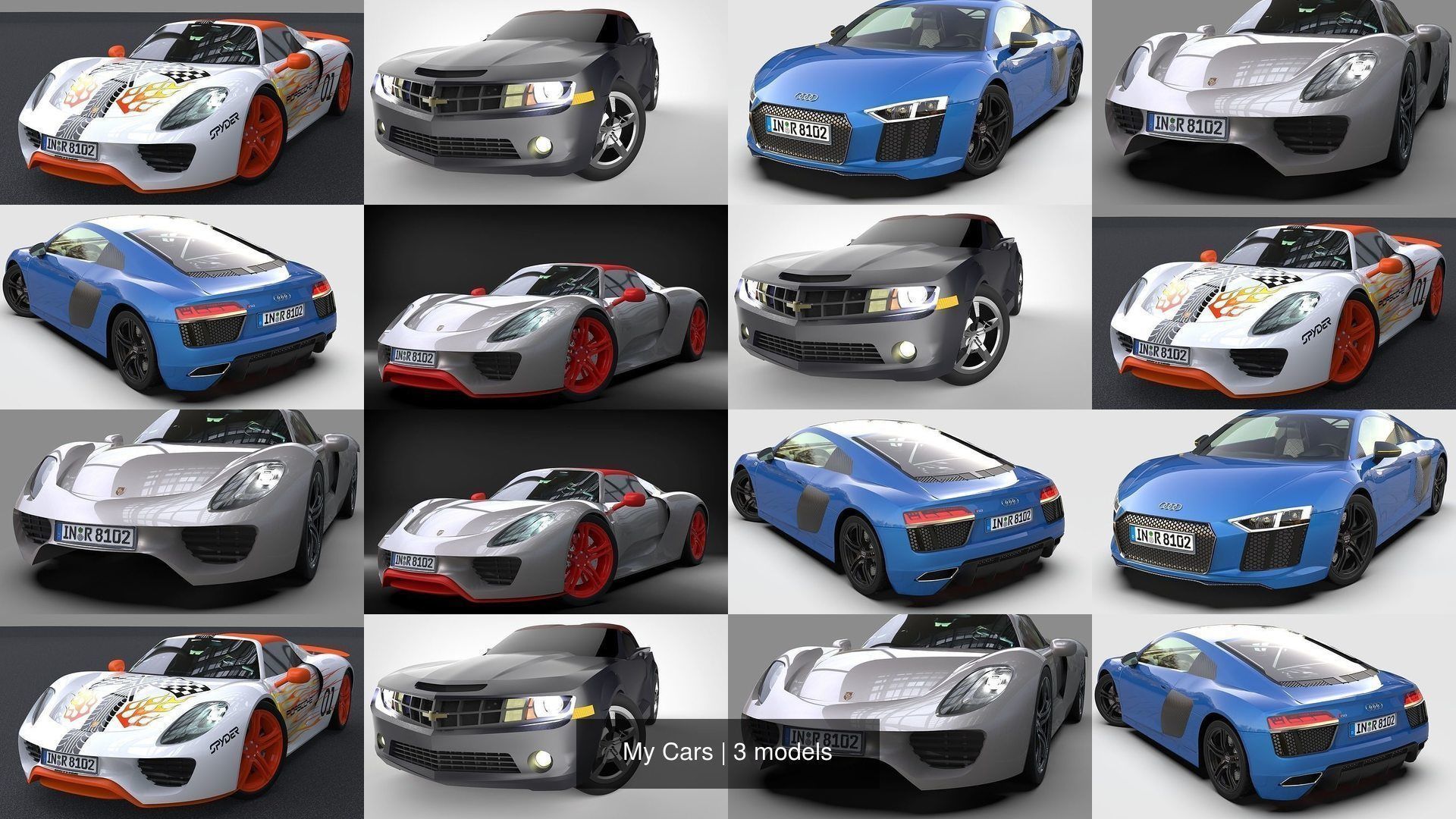 My Cars 3D Model Collection | CGTrader