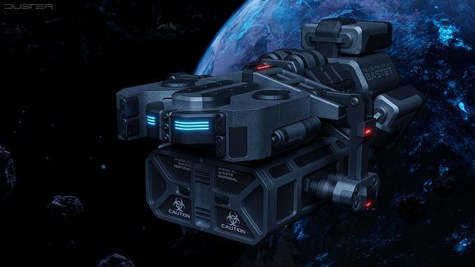 Sci-Fi Cargo Hauler Spaceship 3D model | CGTrader