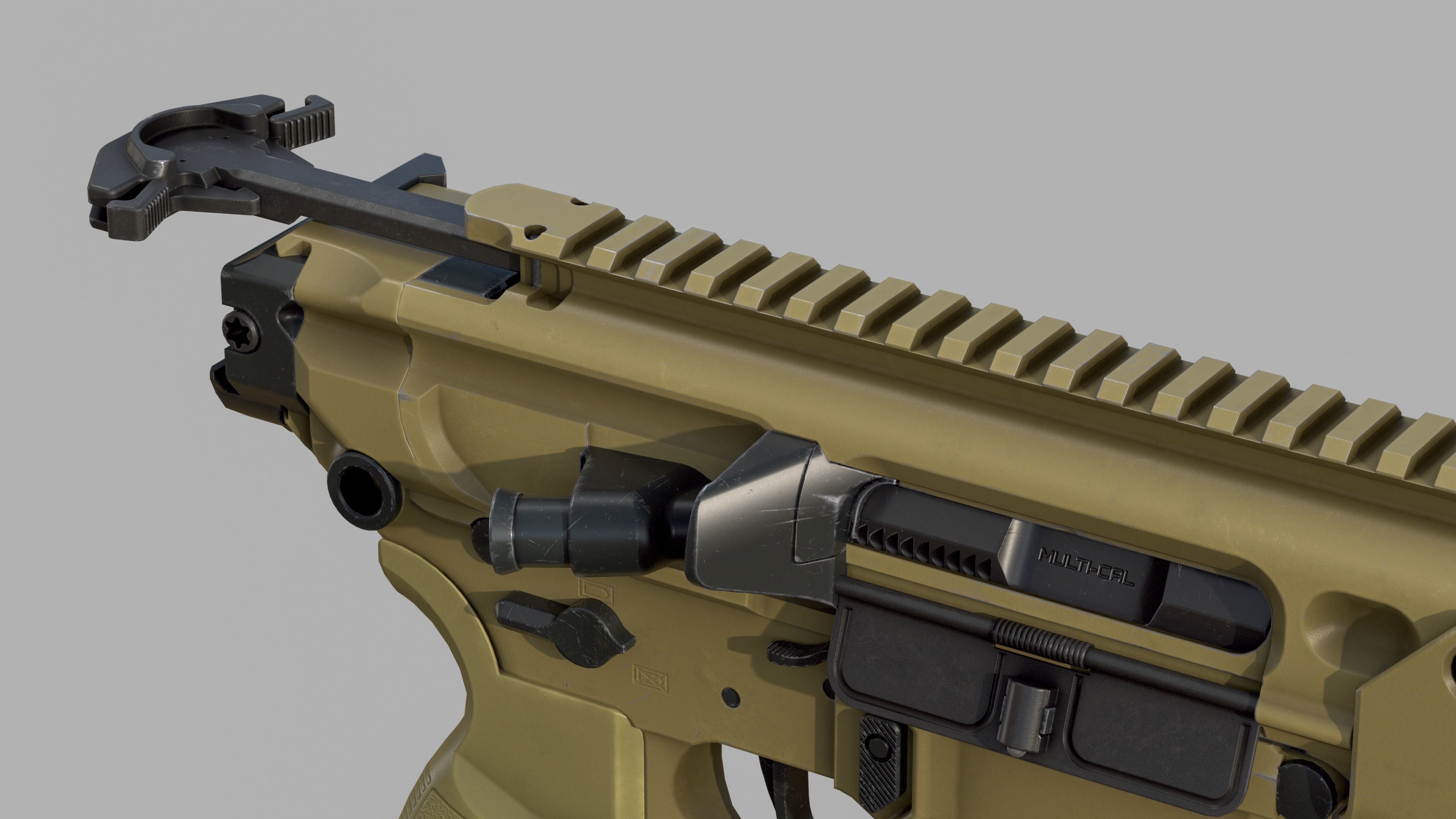 3D model Sig Sauer MCX Spear Lt - Replica - LOW POLY VR / AR / low-poly ...