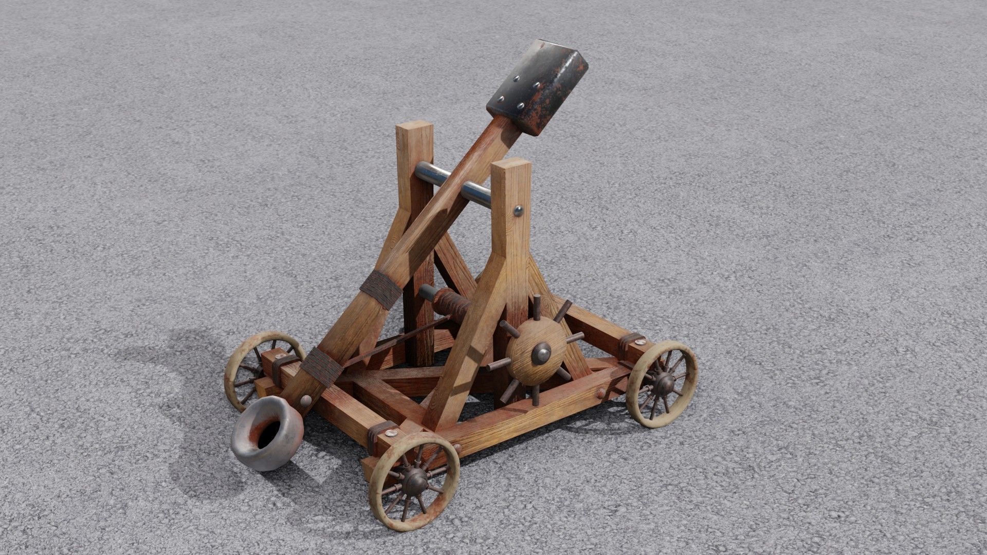 3D model Catapult 3D model VR / AR / low-poly | CGTrader
