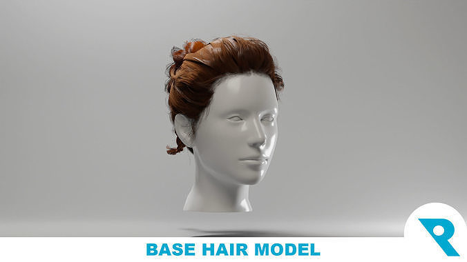 3D model Realistic Female Hair 3 VR / AR / low-poly | CGTrader