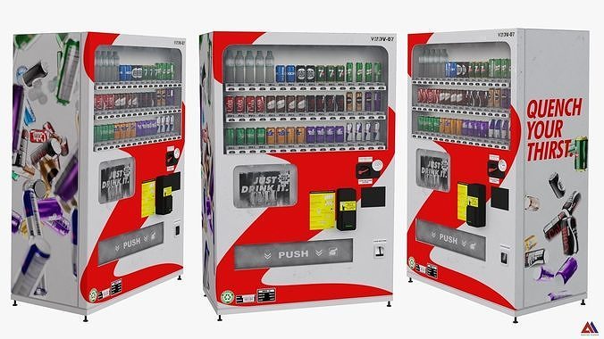 3D model Vending Machine VR / AR / low-poly | CGTrader
