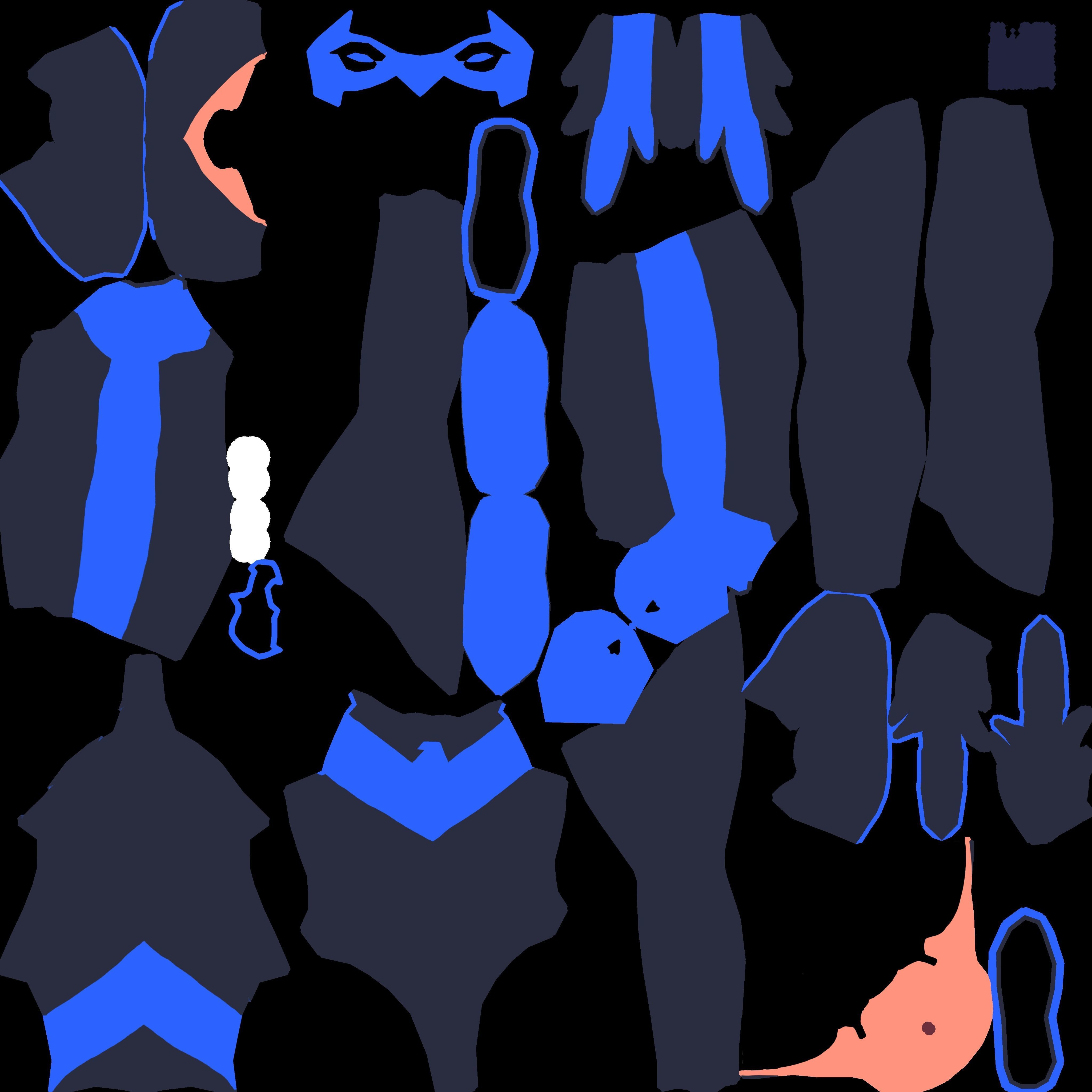 Nightwing 2021 Suit free 3D model rigged | CGTrader