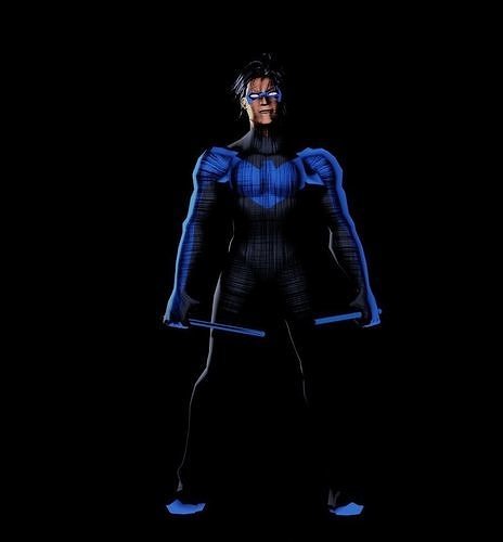 Nightwing 2021 Suit free 3D model rigged | CGTrader