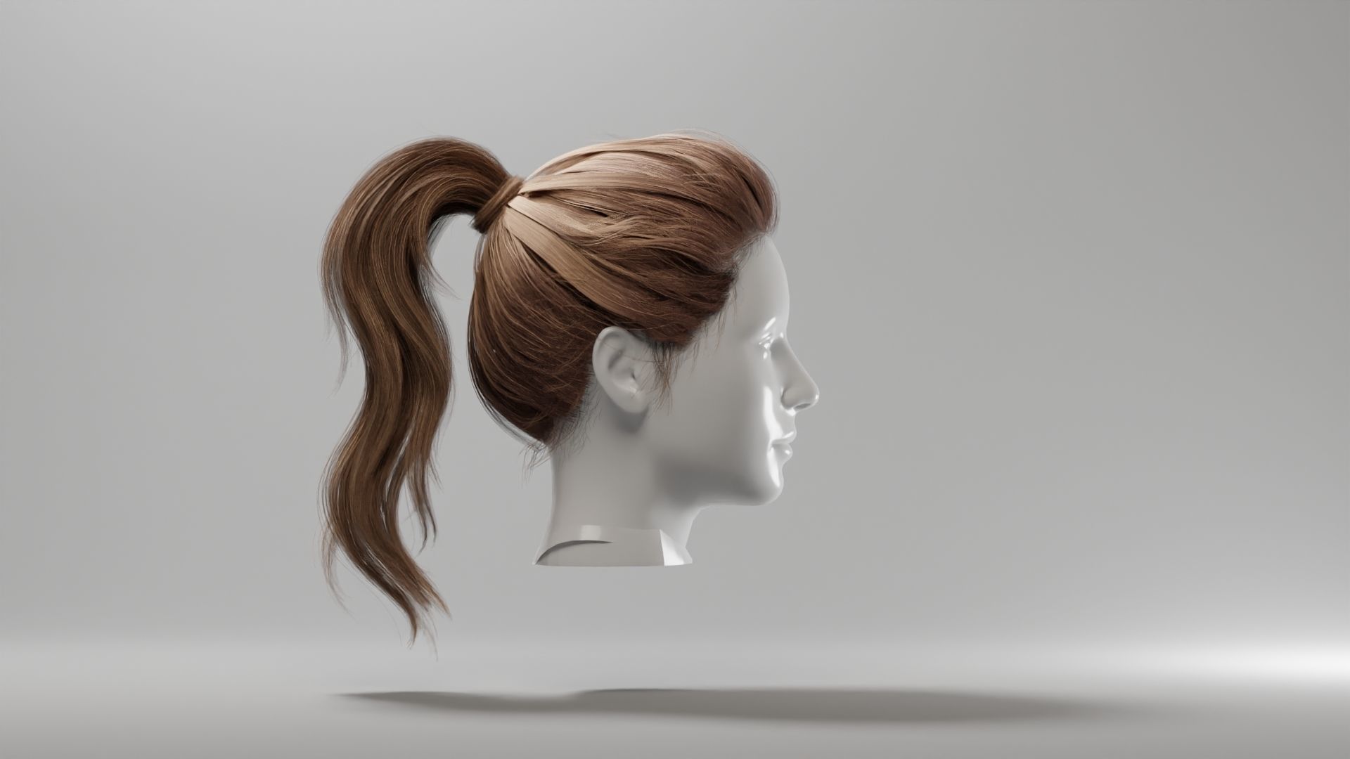 3D model Realistic Female Hair 4 VR / AR / low-poly | CGTrader