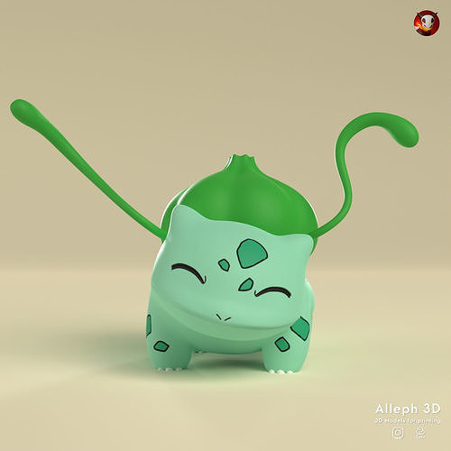 Pokemon bulbasaur 3D model 3D printable | CGTrader