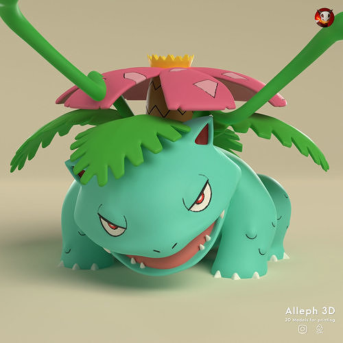 Pokemon venusaur 3D model 3D printable | CGTrader
