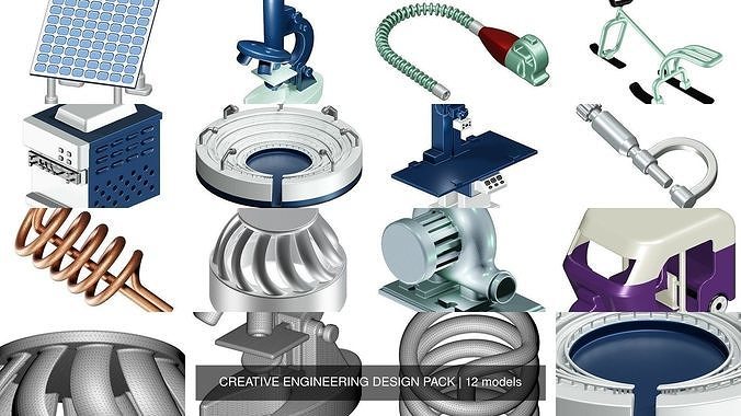 CREATIVE ENGINEERING DESIGN PACK 3D Model Collection | CGTrader