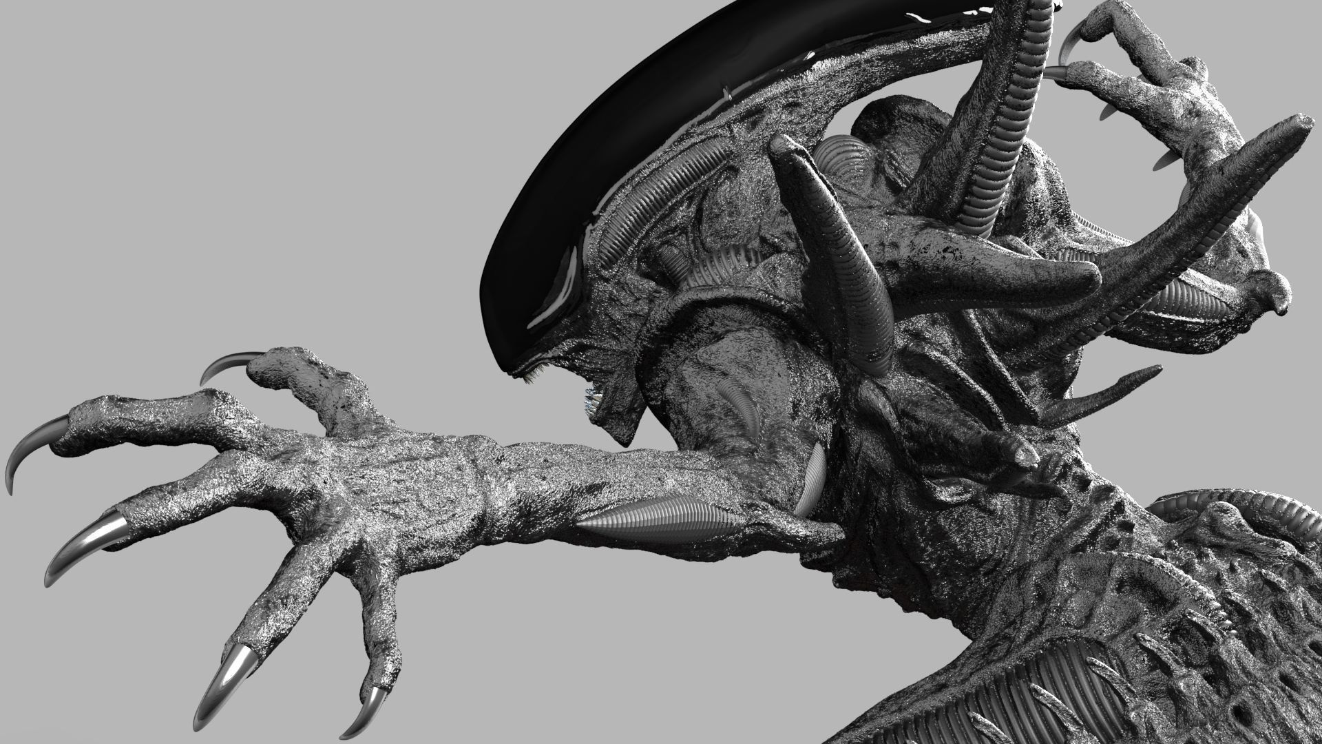 ALIEN XENOMORPH ATTACK 3D model 3D printable | CGTrader