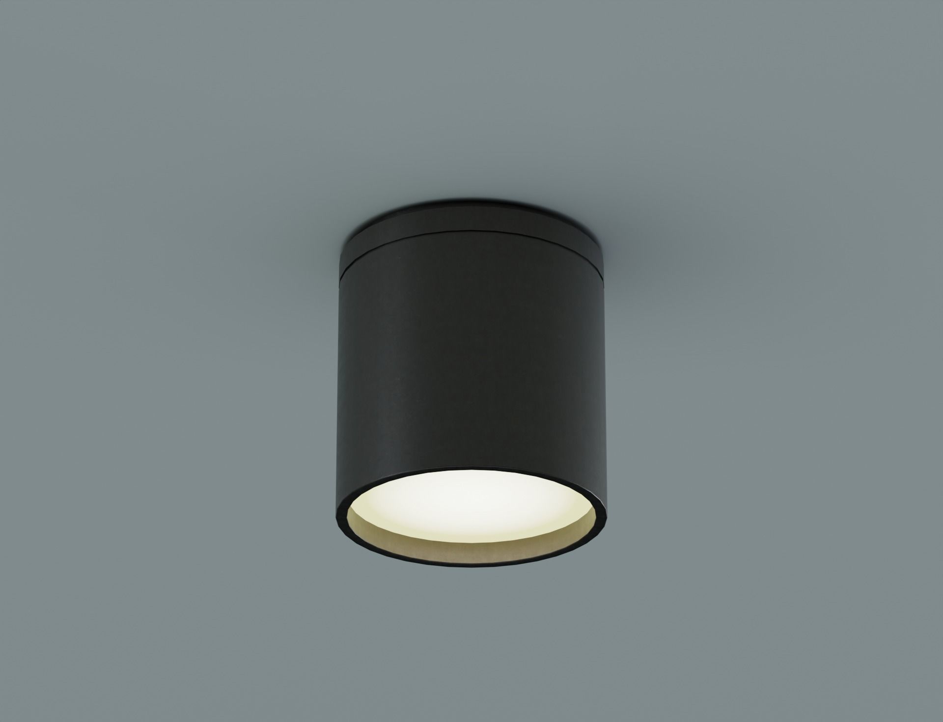 3D model Low Poly Cylinder Down Light VR / AR / low-poly | CGTrader