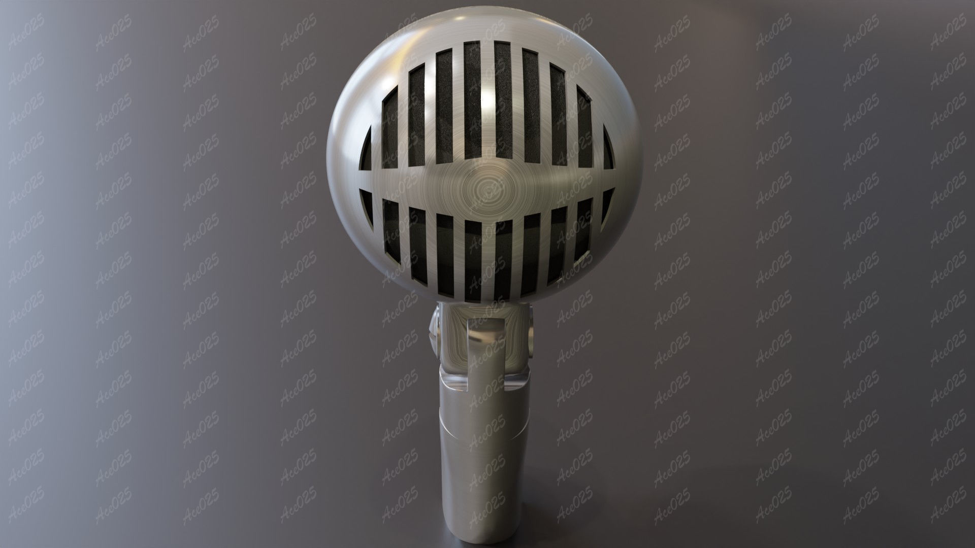 Shure 705 Rocket vintage microphone 3D model | CGTrader