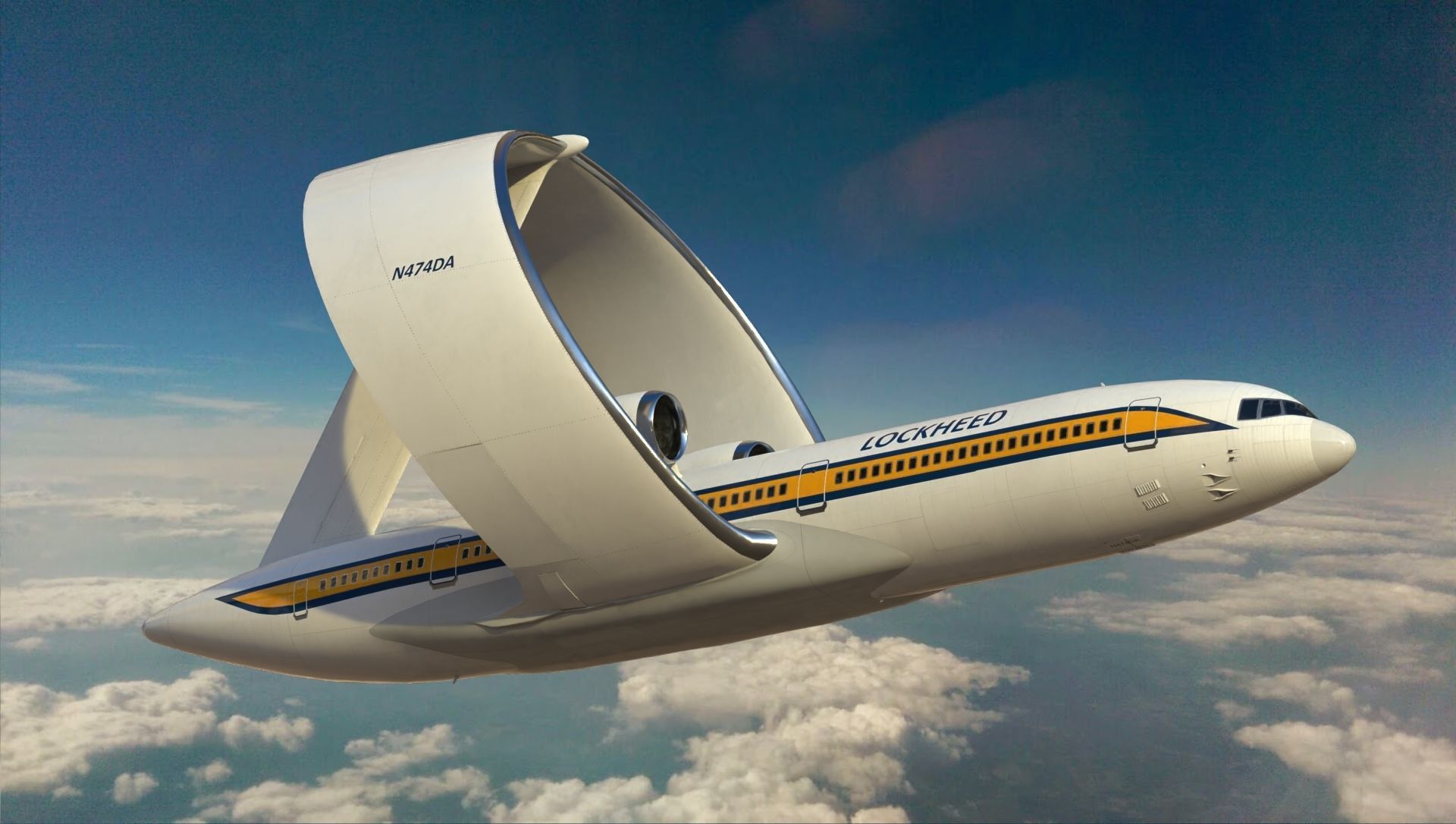 Lockheed Ring Wing airliner 3D model | CGTrader