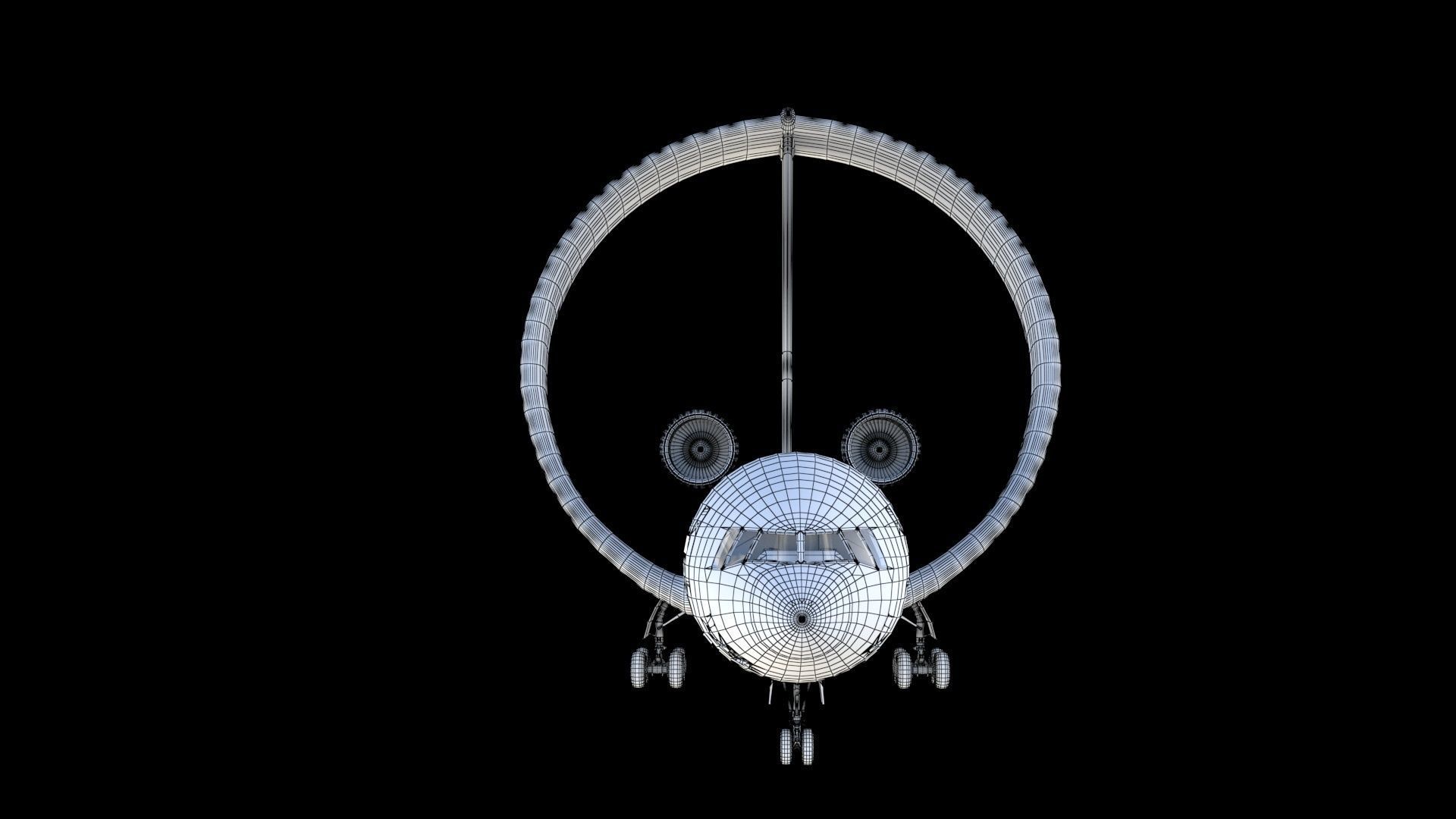 Lockheed Ring Wing airliner 3D model | CGTrader