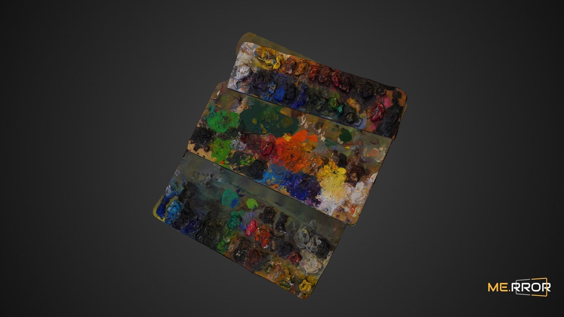 3D model Game Ready Ink Pallete VR / AR / low-poly | CGTrader