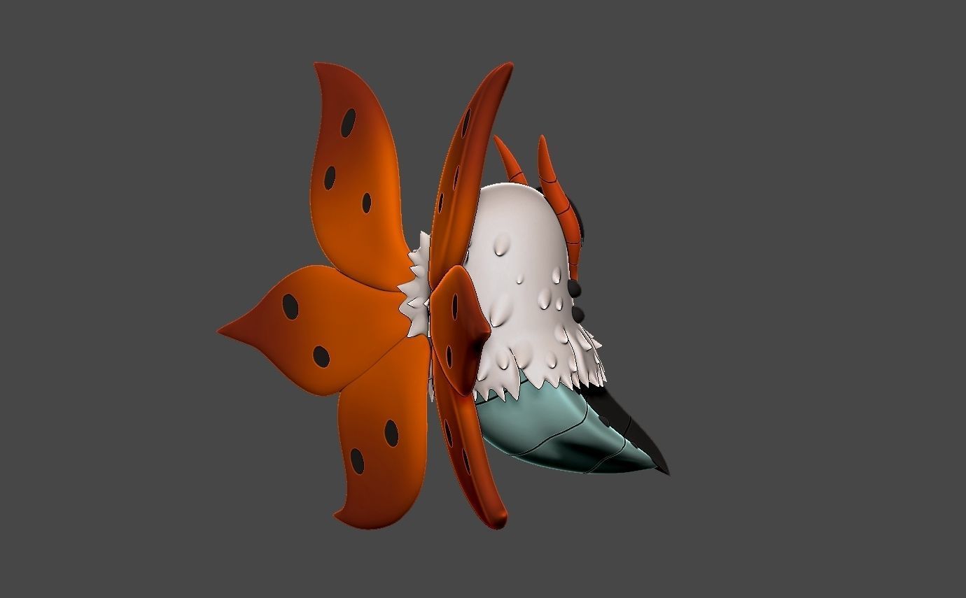 Pokemon volcarona 3D model 3D printable | CGTrader