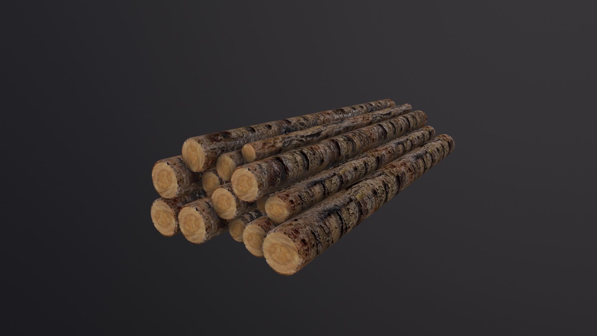 3D model Wood logs 3D Model VR / AR / low-poly | CGTrader