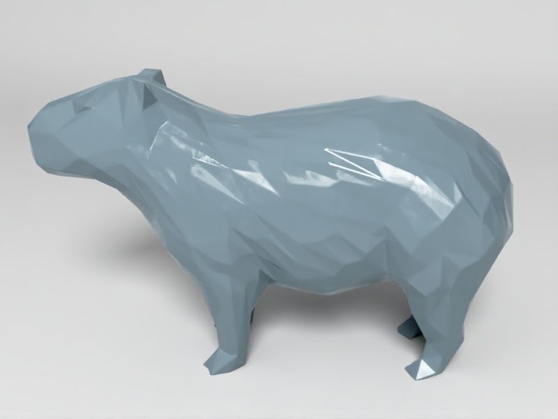 Polygon Capybara 3D model 3D printable | CGTrader