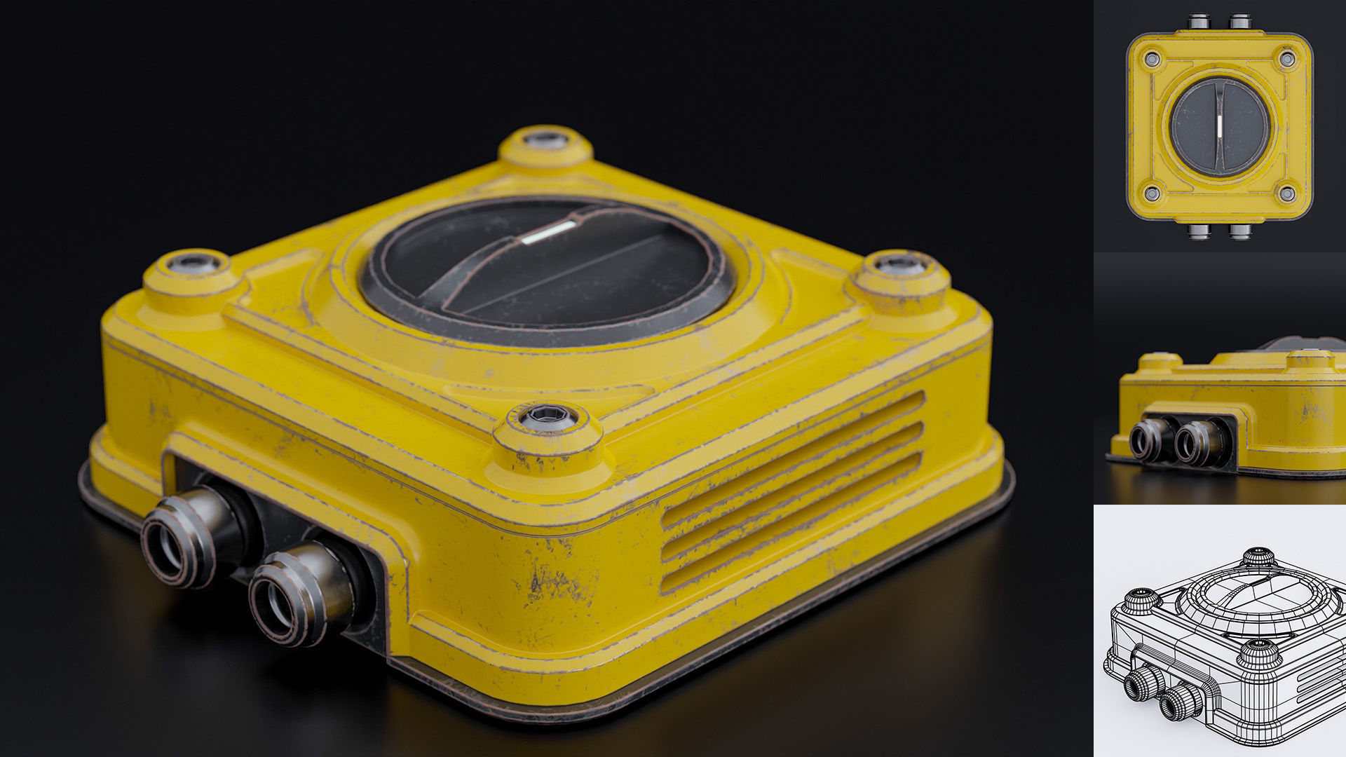 3D model Factory Electrical Switch 11x11x4 VR / AR / low-poly | CGTrader