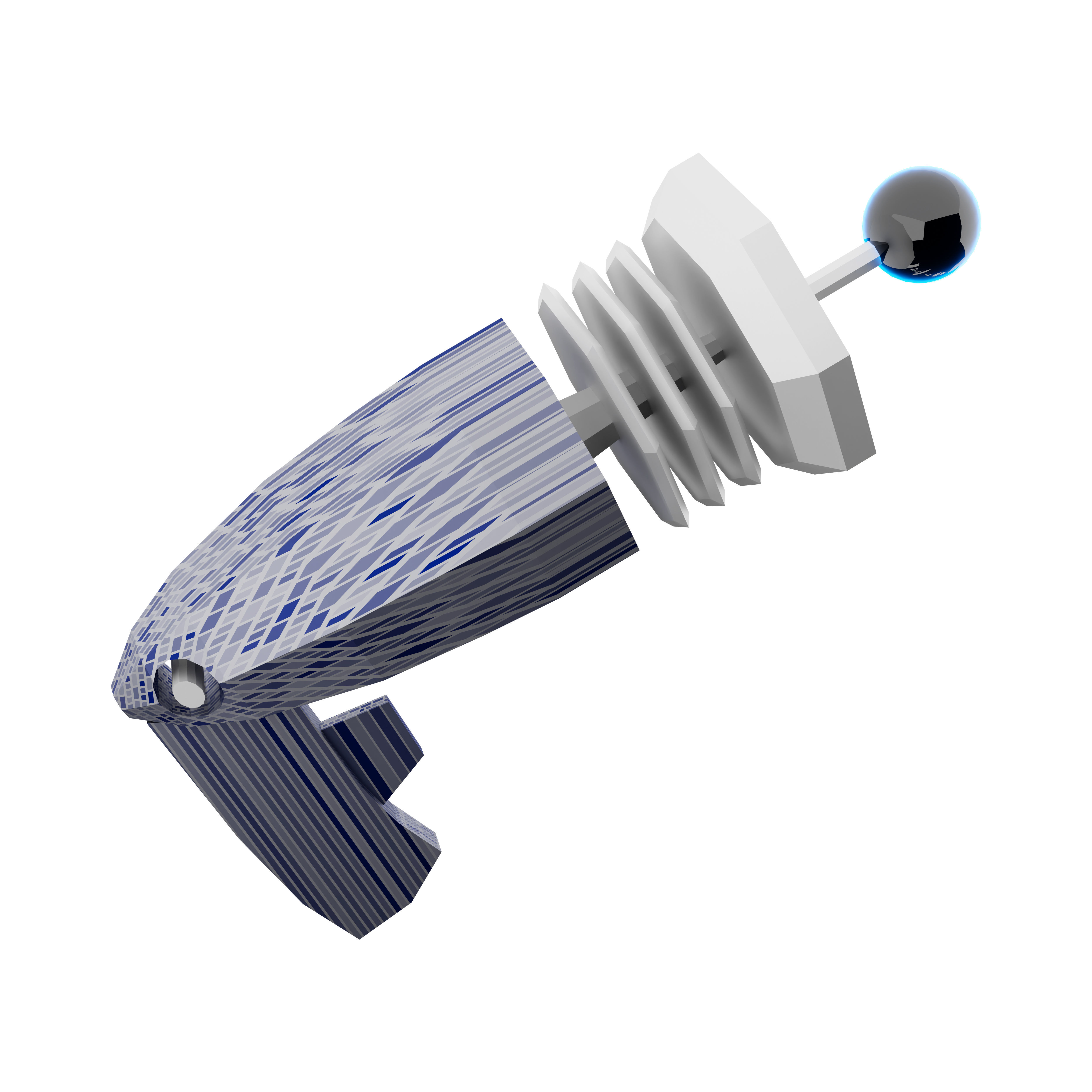 3d space gun from astronomy collection low poly icon 3D model | CGTrader