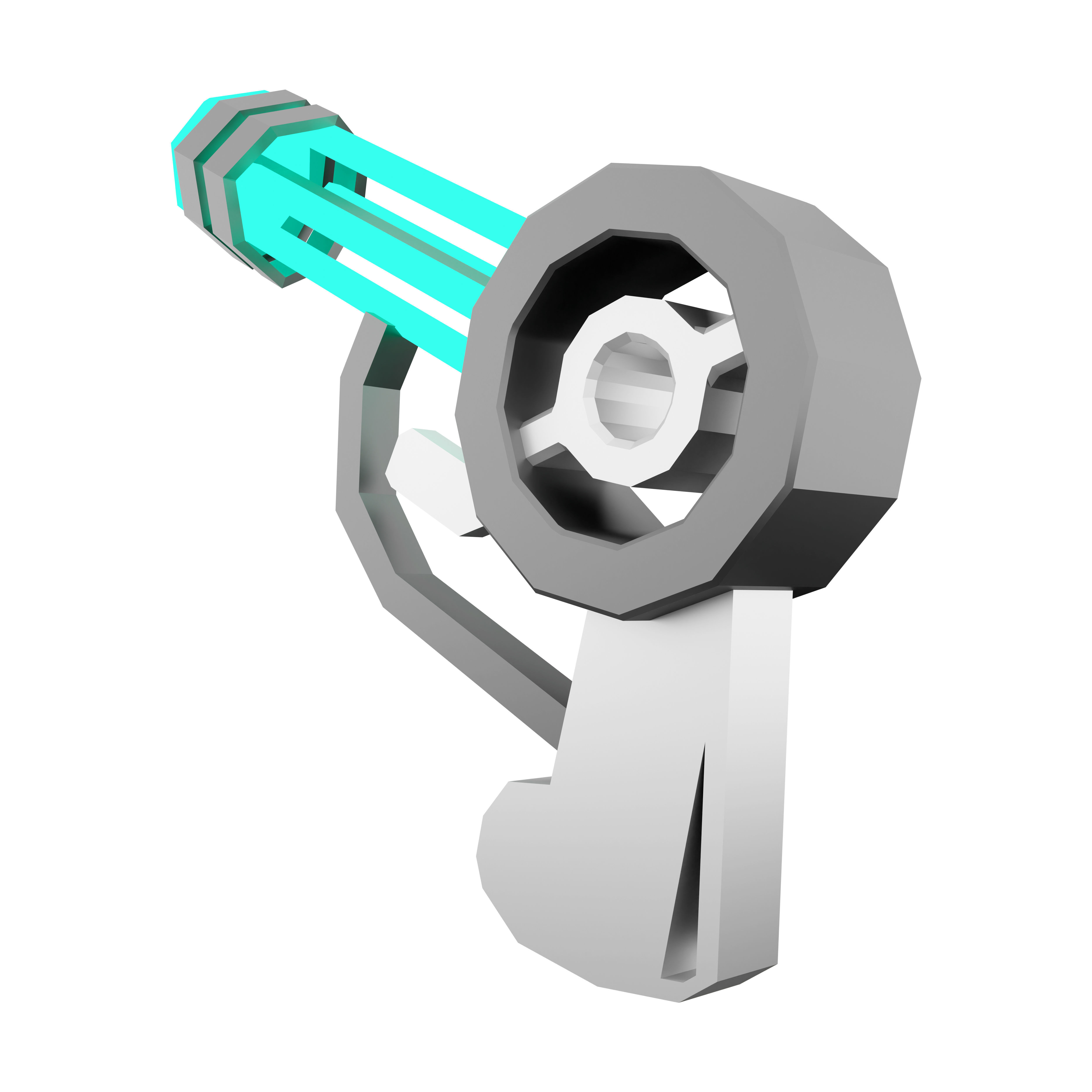 3d game pistol low poly icon 3D model | CGTrader