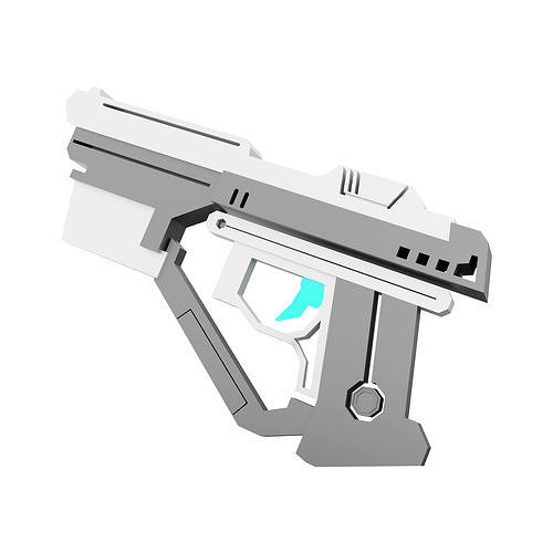 3d space gun from astronomy collection low poly icon 3D model | CGTrader