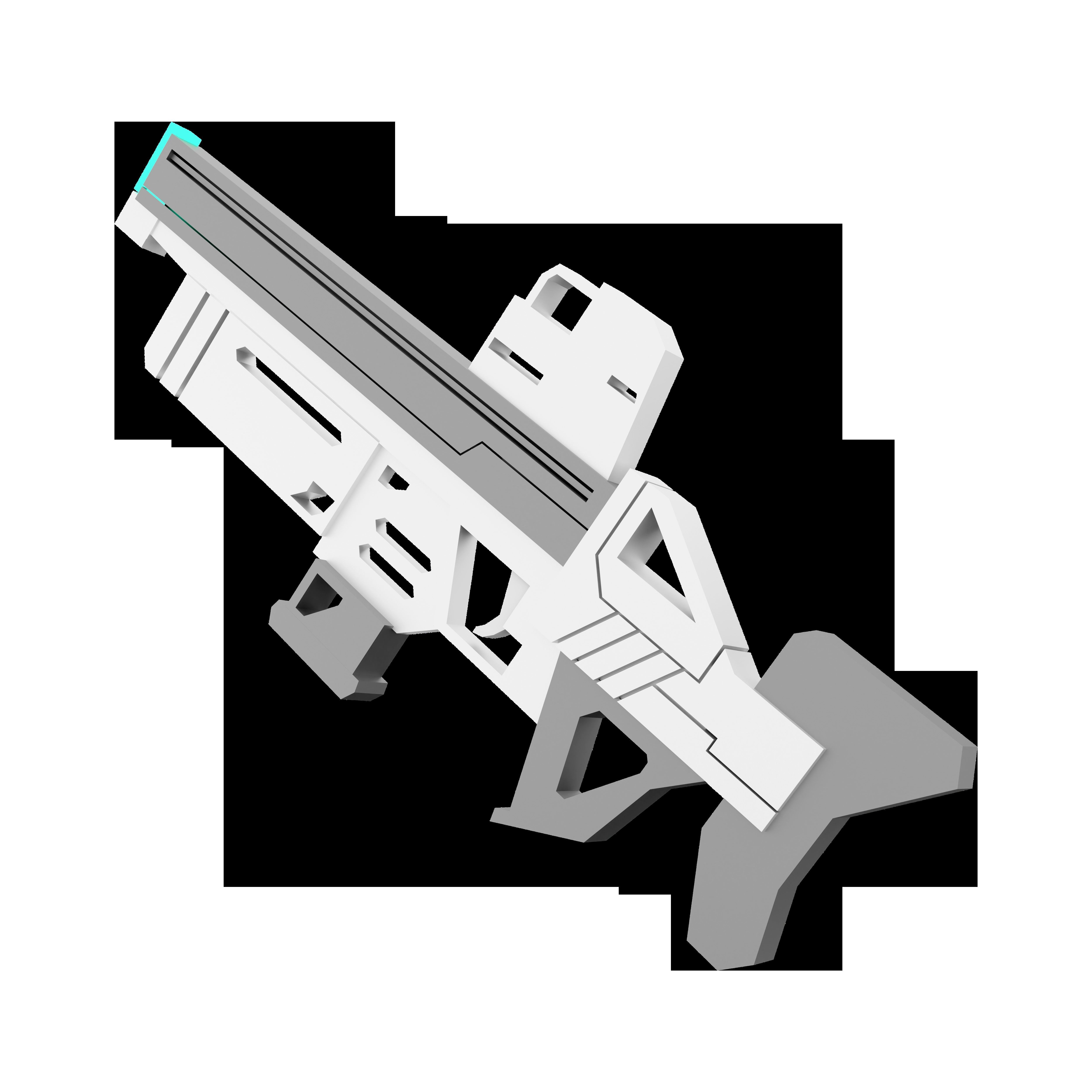 3d cartoon future arm laser and plasma gun icon 3D model | CGTrader